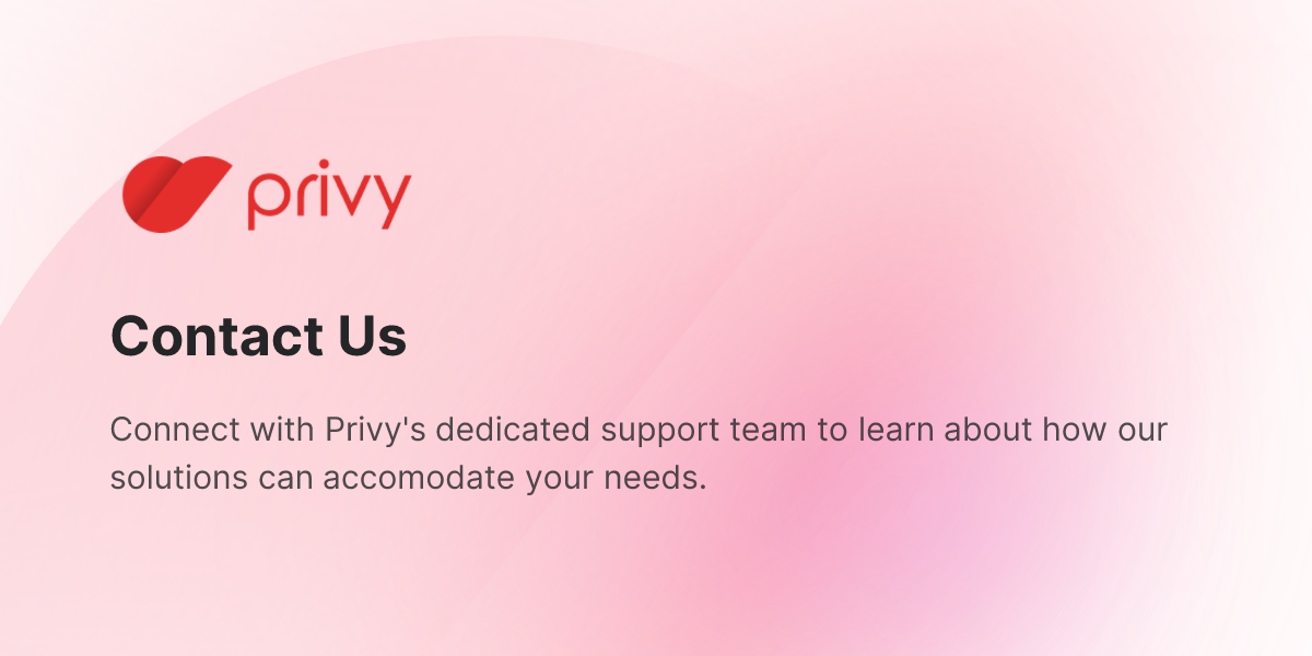 Contact Us | Privy